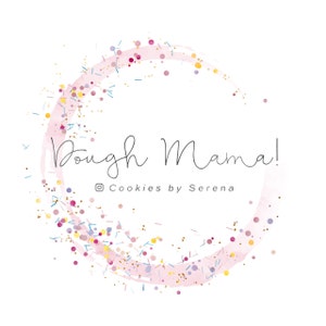 Premade Logo Design Watermark Logo Sprinkle Logo Watercolor - Etsy