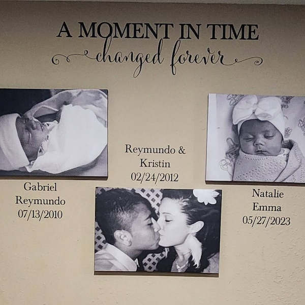 A Moment in Time Changed Forever Photo Picture Wall Vinyl Wall Decal ...