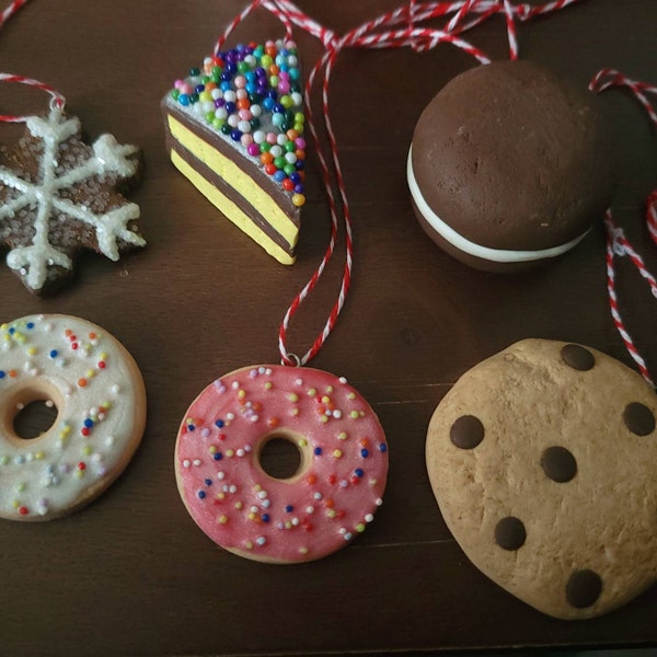 1 MINI Donut Sugar Cookie Ornament Donut Tree Ornaments Baker Bakery ...