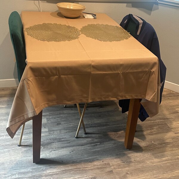 Natural Striped Linen Table Cloth, Pink,sage and Gray Color Options ...