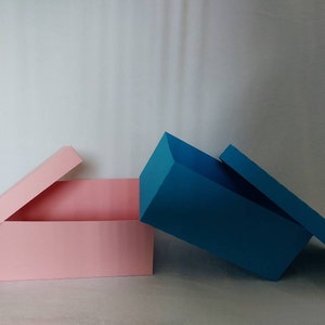 Box With Lid Template, Rectangular Box With Lid, Gift Box With Lid ...