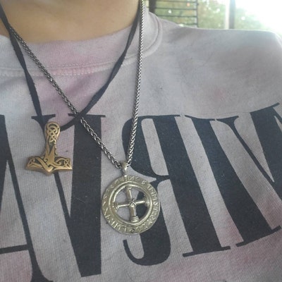 Norse / Viking Solar Cross With Furhtark Ring 5160S - Etsy