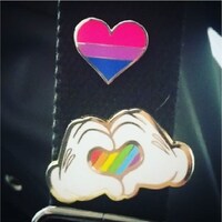 Bisexual Pride Pin Gay Lapel Pin Bisexual Flag Pin Heart - Etsy Israel