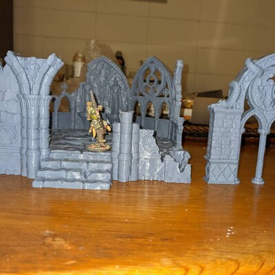 Gothic Abby Dnd Miniature Terrain for Dungeons and Dragons, D&D ...