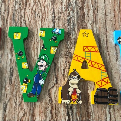 Hand Painted Video Game Letters PER LETTER - Etsy