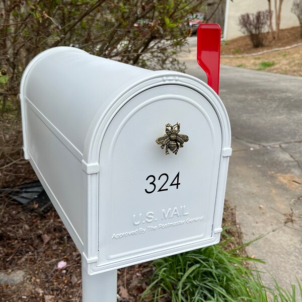 Custom Mailbox Numbers, Modern Mailbox Decals, Large Mailbox Stickers ...