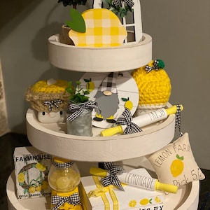 Lemon Book Stack, Wooden Book Bundle, You're My Sunshine, Lemon Decor ...