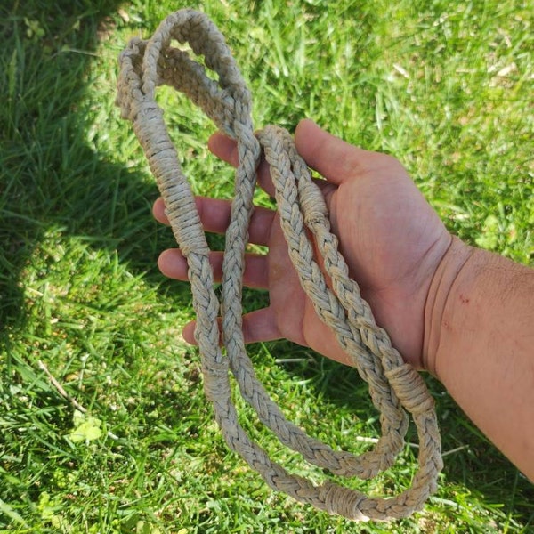 Sling Basic: Hand Woven, Round Braid, Rock Throwing Sling - Etsy