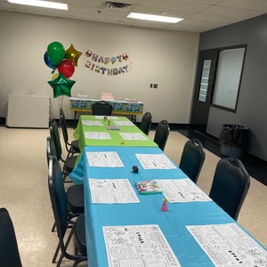 Robot Birthday Party Activity Sheet Robot Party Favor Autobots Theme ...