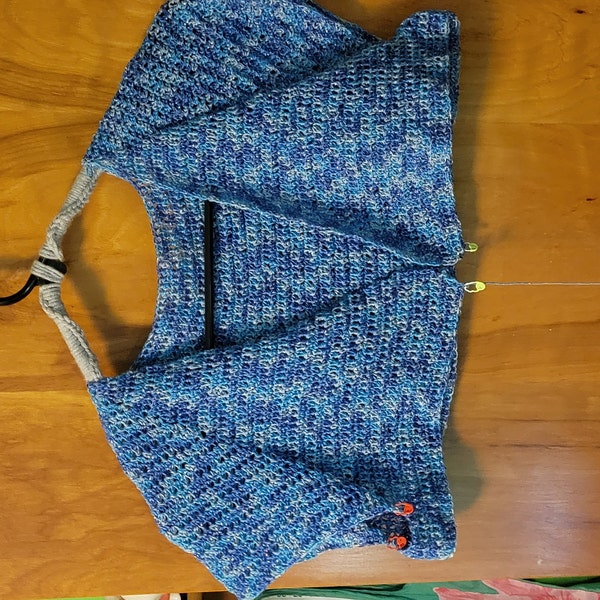 Corner to Corner Crochet Poncho Pattern: Easy, Adjustable C2c Poncho ...