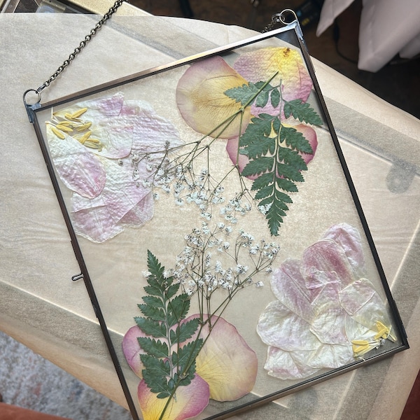 Set of 2 Double Glass Frame for Pressed Flowers, Photos and Artwork ...
