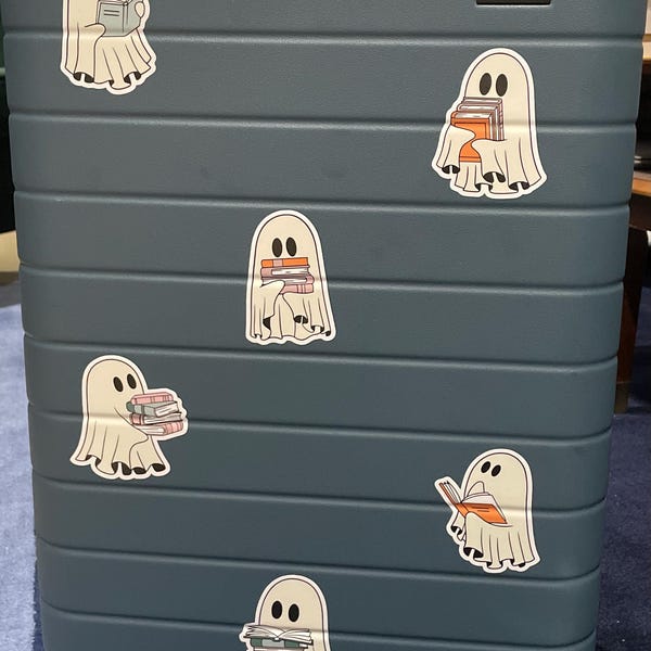 Reading Ghosts Book Stickers | Booktok Reader Tbr Humor Waterproof ...