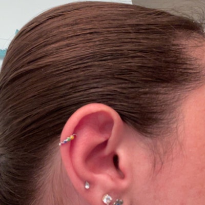 Transgender Pride Ear Cuff Trans Pride Jewelry Hoop Ear Cuff Gay Pride ...