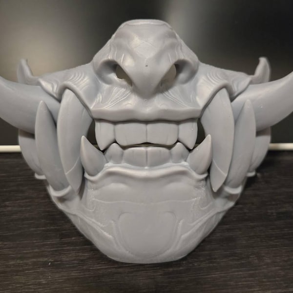 Oni Mask STL File - Etsy