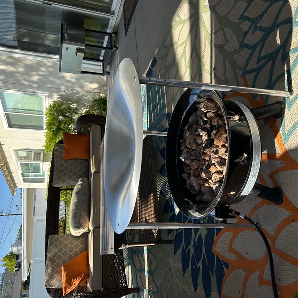 28" Fire Pit Heat Deflector / Reflector and Cover for Better Warmth ...