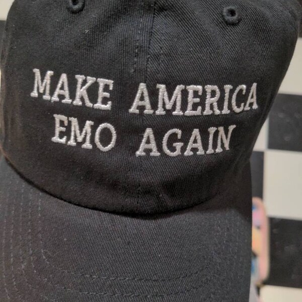 Make America Emo Again Hat Embroidered Baseball Dad Cap MAGA Hat, Emo ...