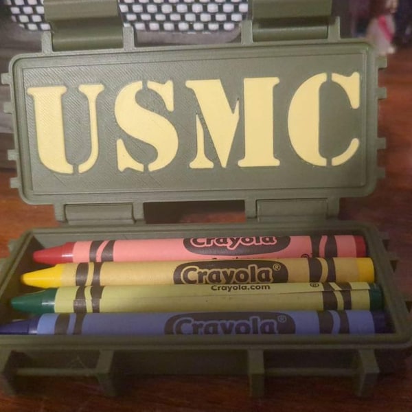 USMC Crayon Ration Box – Hidden Lid Tribute for the Proud Few - 3D ...