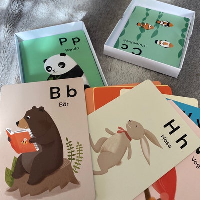 ABC Alphabet Karten Set, DIN A6 105 x 148 mm - Etsy.de