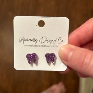 RETRO Tooth Earrings Single Set Dental Hygienist, Dental Assistant ...