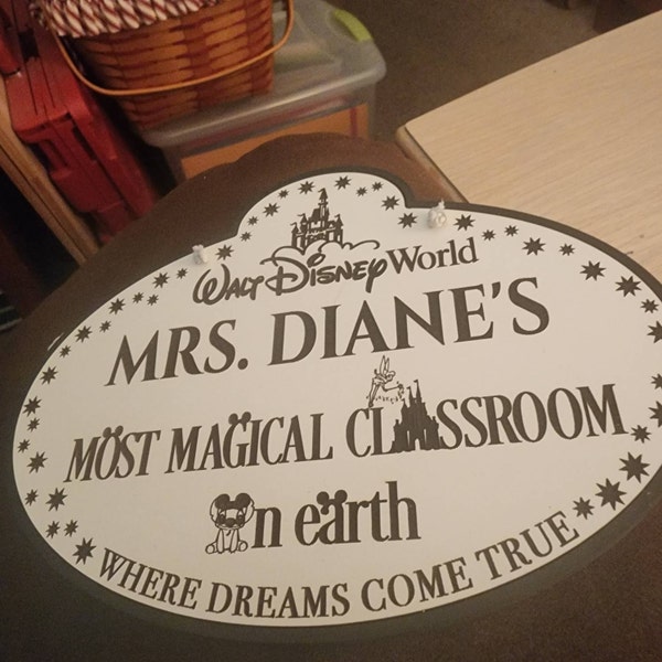 Most Magical Disney Teacher Wood Sign – Personalized Classroom Decor - Etsy