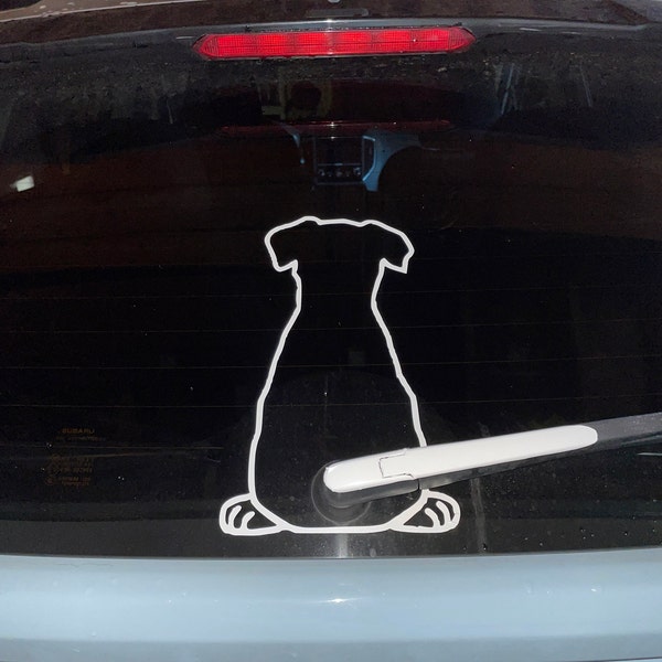 Puppy Dog Windshield Wiper - Di Cut Decal - Home/laptop/computer/truck ...