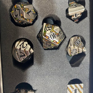 Fox Fur Nebula Galaxy Set Dnd Dice Set Polyhedral Dice Set | Etsy