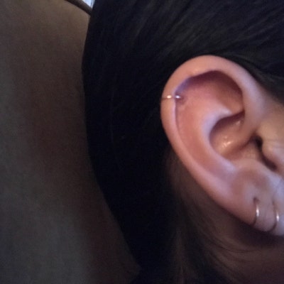 Small Gold Cartilage Hoop 14k Gold Silverfill Huggie Helix Piercing ...
