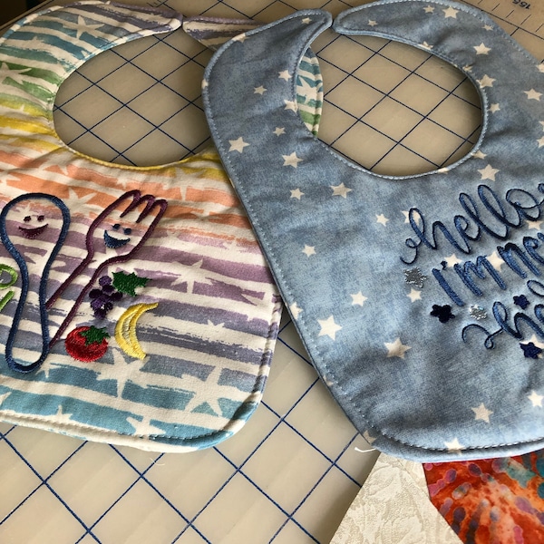 Baby Bib Sewing Pattern, PDF Printable Download Tutorial || Easy ...