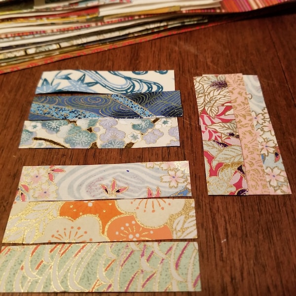 Assorted Strip Scrap Pack - Grab Bag - Origami Paper - Washi Paper ...