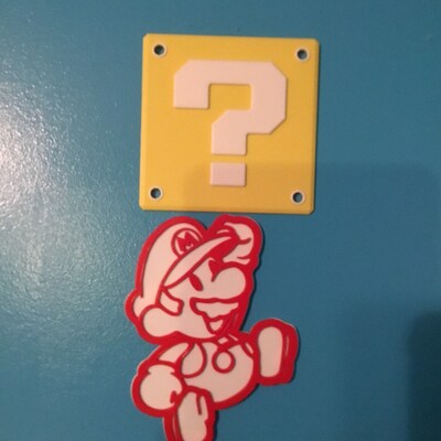 HUGE 3D Printed Question Mark Box Block From Mario Wall or Shelf Art - Etsy