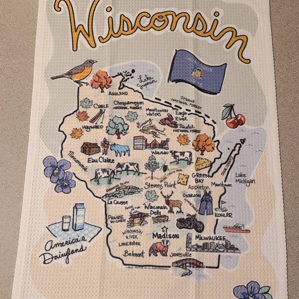 Oregon Art on Square Canvas, Oregon Map Canvas Art, Oregon Print for ...