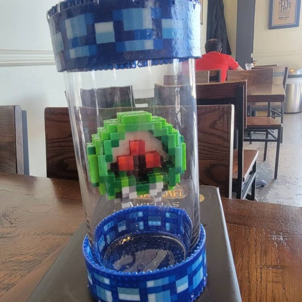 Metroid Capsule - 3D Perler Beads - Super Metroid Inspired - 3D Pixel ...