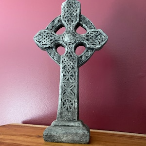 Solid Rock Stoneworks Cross on Base- Preaged - Etsy