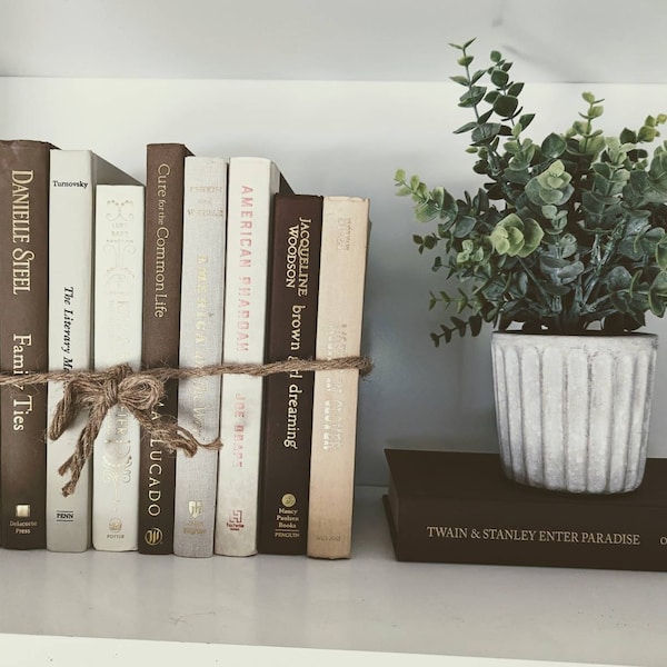 Decorative Book Set - Real Books for Home Decor - Bookshelf Staging ...