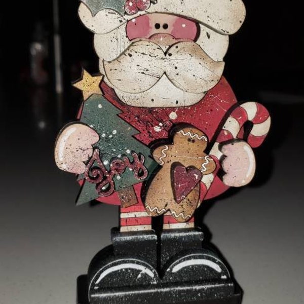 Standing Mini Santa SVG File | Lucky | Laser Cut File | Christmas SVG ...