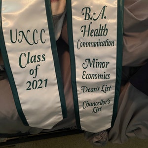 Grad Stole Grad Sash Custom Grad Stole | Etsy