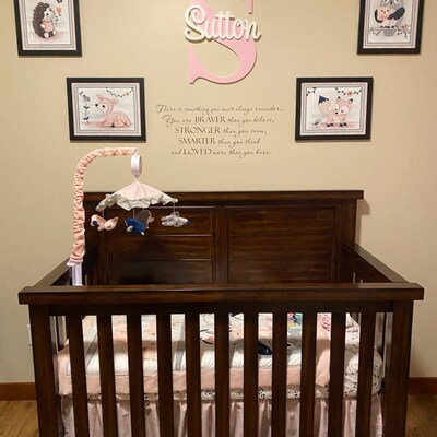 Nursery Name Sign, Nursery Decor, Custom Name, Nursery Wall Decor, Baby ...