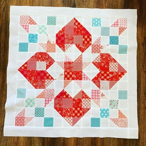 Country Flowers Digital PDF Quilt Pattern Wall Hanging Table - Etsy