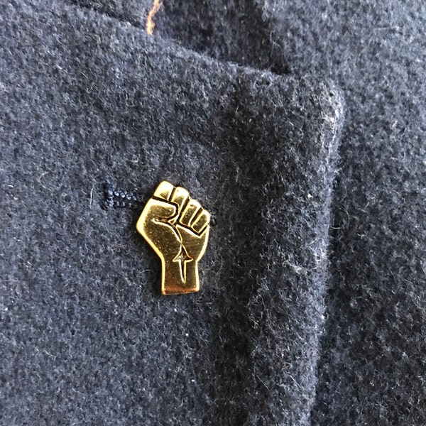 Civil Rights Gold Dipped Pewter Lapel Pin- CC653G- Civil Rights, Black ...