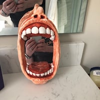 Gaping Gob Hanging Mirror. - Etsy