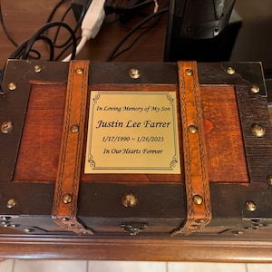 Personalized Engraved Plate, Gold Name Plate, Plaque, Custom Engraving ...