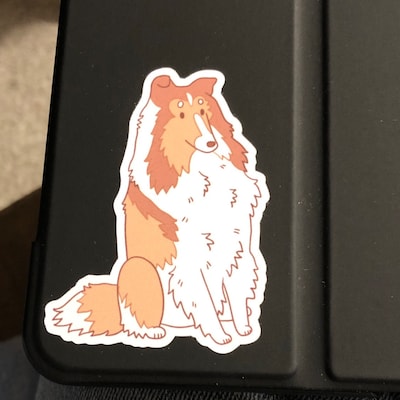 Cute Collie Sticker Set Rough Collie Stickers Cartoon Dog Stickers - Etsy