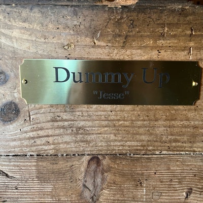 Solid Brass Stall Board or Tack Trunk Name Plate 2 X 8 Rectangular or ...