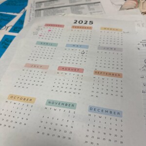 2025 Year Planner Printable, Yearly Planning Calendar, 2025 Calendar ...