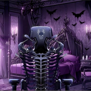 Animated Vtuber Background for Twitch, Angelic Blue and Gold Bedroom ...