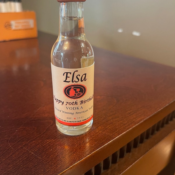 Custom Tito's Vodka Mini Label: Personalized 50ml Bottle - Etsy