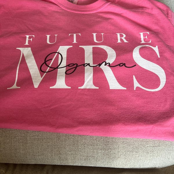 Personalized Future Mrs Shirt, Custom Future Mrs Shirt, Bride to Be ...