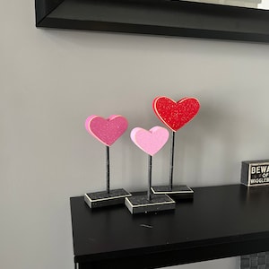 Handcrafted Valentine Heart Block Set, Shelf Decor - Etsy