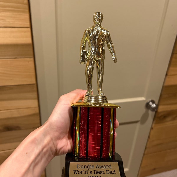 Custom Dundie Award – Personalized Office Trophy – Funny Employee Award ...