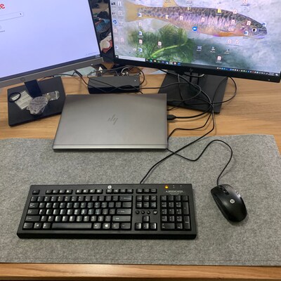 Gray Desk Pad/ Felt Mat / Laptop Mat / Desk Mat / Different Sizes Mat ...